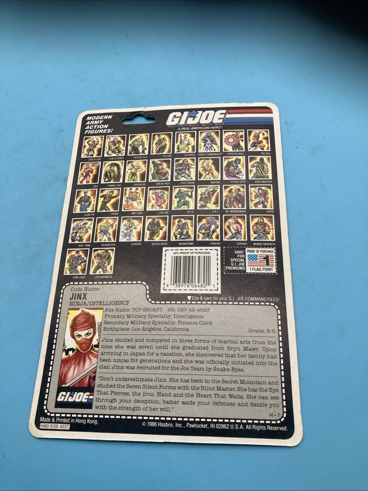 GI Joe Jinx Card Only 1986 Used | eBay