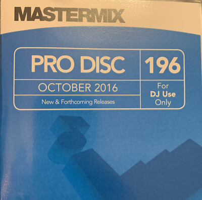 Mastermix Pro Disc 196 - October 2016 - CD For DJ Use Only | eBay UK