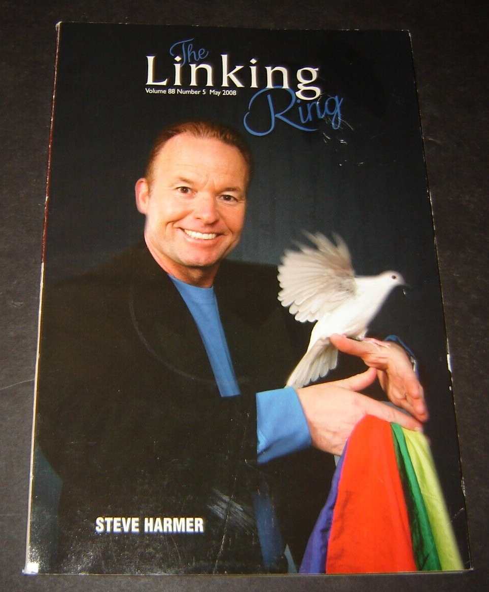 The Linking Ring Magic Magazine Magician Steve Harmer May 2008...free ...