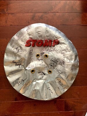 MUSICAL THEATER STOMP TRASH CAN LID PERCUSSION CAST SIGNED | eBay