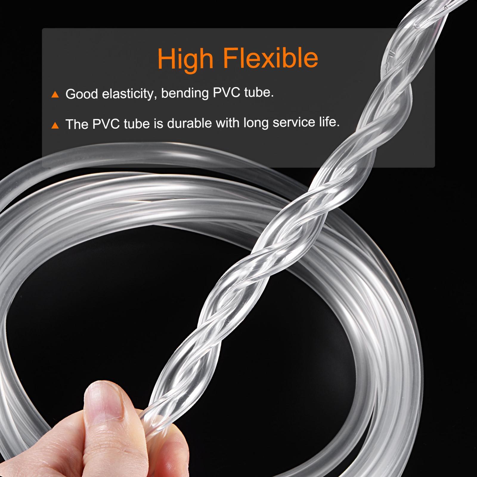 Clear Vinyl Tubing Flexible PVC Hose 2.5mm ID 4mm OD 1.5m Plastic Tube ...