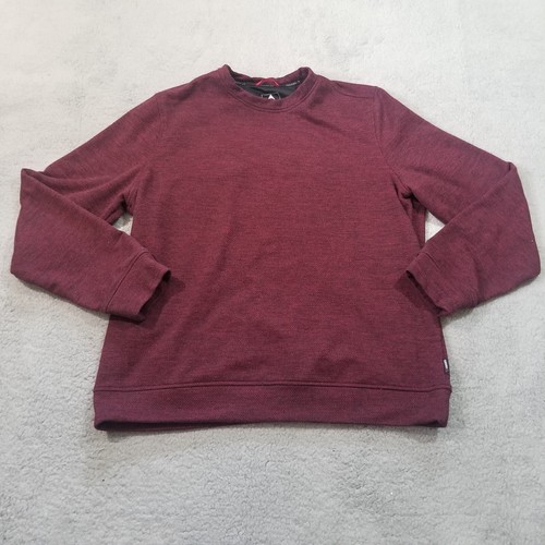 Gerry Sweater Mens Large Red Maroon Long Sleeve Pullover Crew Neck Knit ...