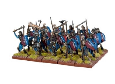 Mantic Kings of War Undead Skeleton Warriors x 20 28mm Vampire Counts ...