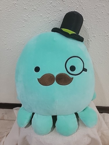 Squishmallow Zobey The Fancy Mint Octopus In Top Hat 12” Plush Toy | eBay