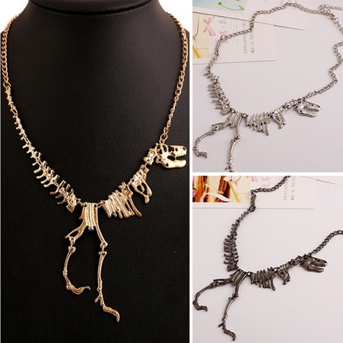Steampunk Pendant Chain Dead Tyrannosaurus T-Rex Necklace Dinosaur ...