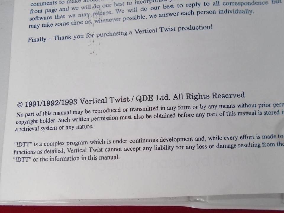 Desktop Tracker 3.5" floppy disks & Manual by Vertical Twist for Acorn ...