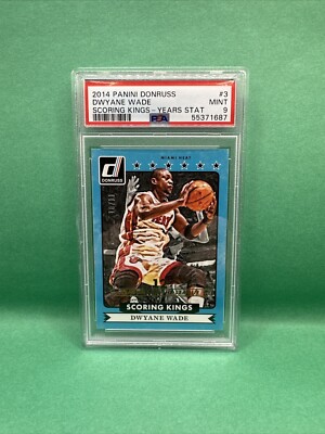 2014 Panini Donruss DWYANE WADE Scoring Kings - Years Stats 10/11 PSA9 ...
