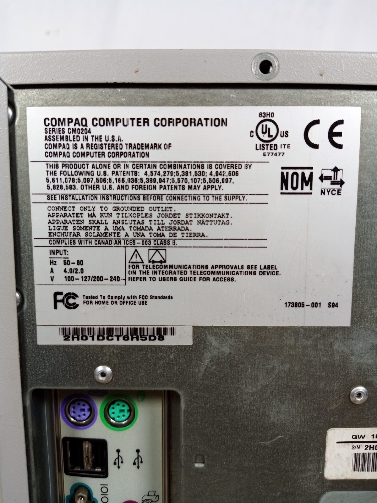 Compaq Presario 7360 Series CM0204 Desktop Computer Tower Retro Case | eBay