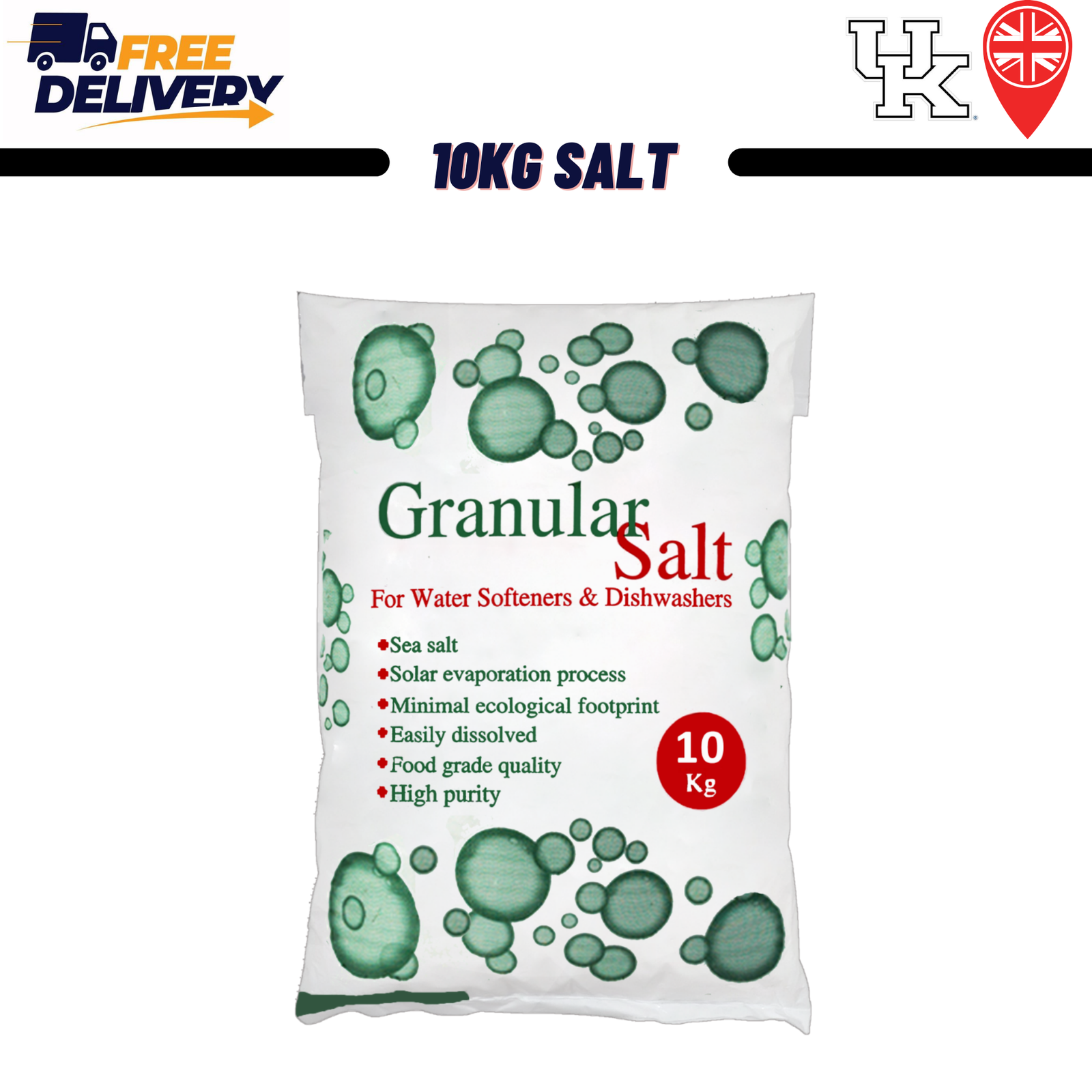 Water Softening Salt Tablet Granular Block 8Kg/10Kg/25Kg Bag Food Grade ...