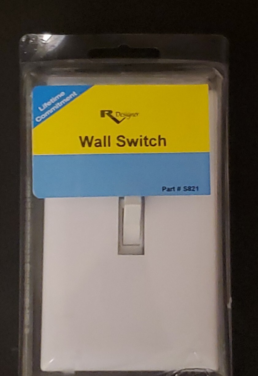 RV Designer S821, Self Contained Wall Switch with Cover Plate, White | eBay