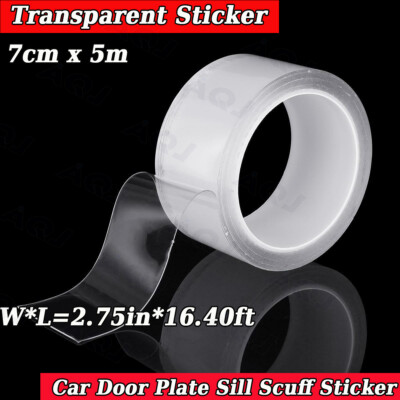 7CM*5M Clear Fiber Car Sticker Door Sill Scuff Anti Scratch Tape ...
