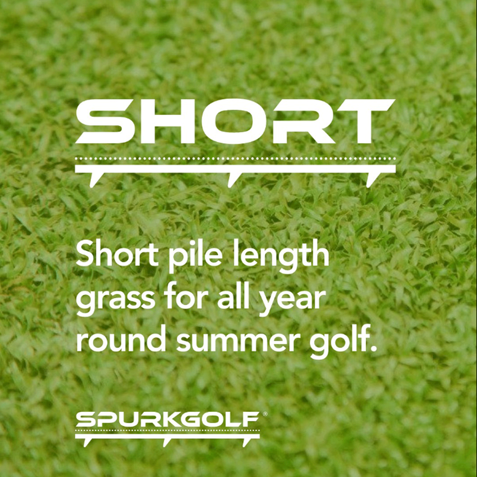 SPURK GOLF STRIKE MAT / SHORT PILE GRASS GOLF LAUNCH MAT / WINTER RULES ...