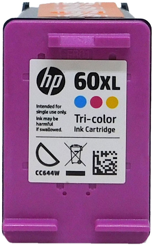 HP 60XL Tri-Color Ink Cartridge CC644WN | eBay