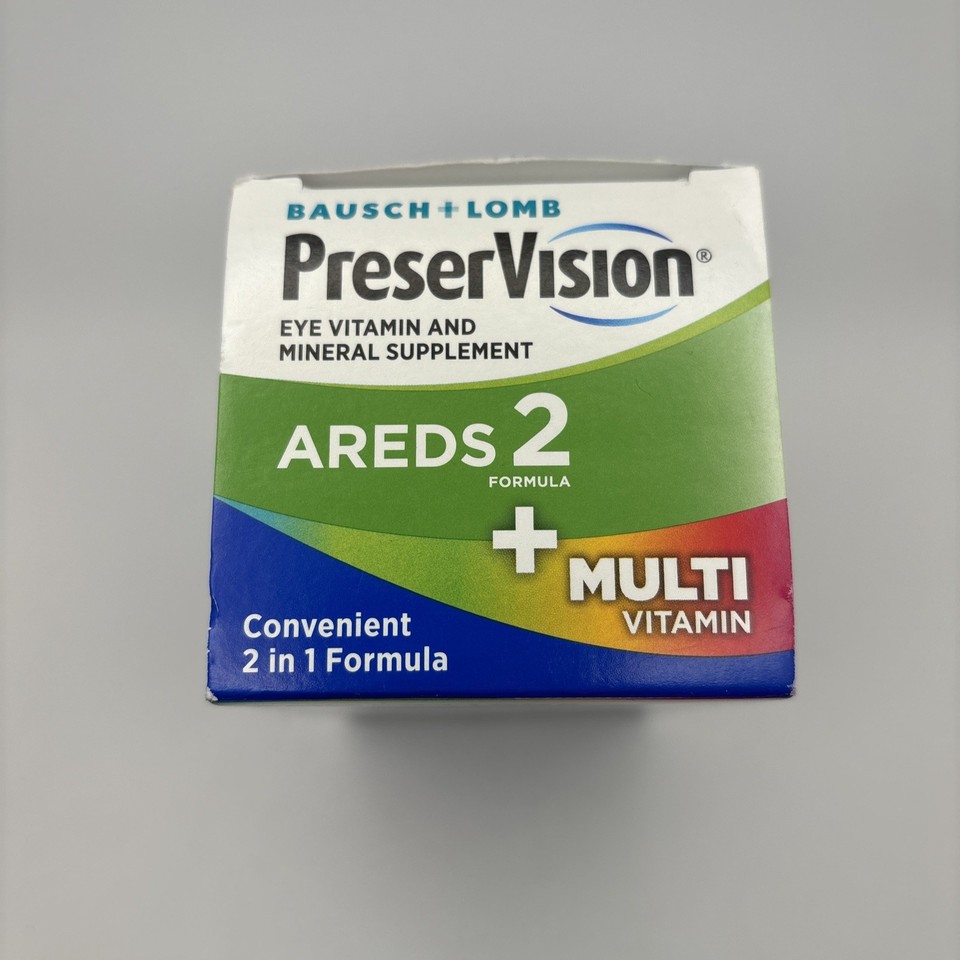 AREDS 2 + Multivitamin Formula for Eye Health – 100 Softgels Exp.04/ ...
