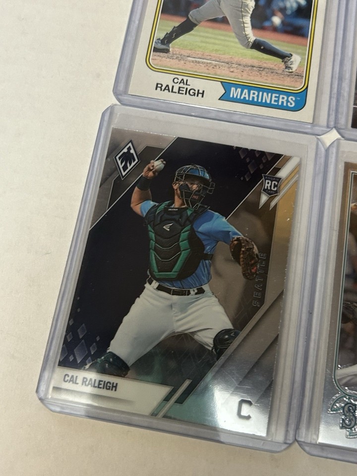 cal raleigh Lot (6) Cards 2022 Topps Panini Rookie Seattle Mariners ⚾️ ...