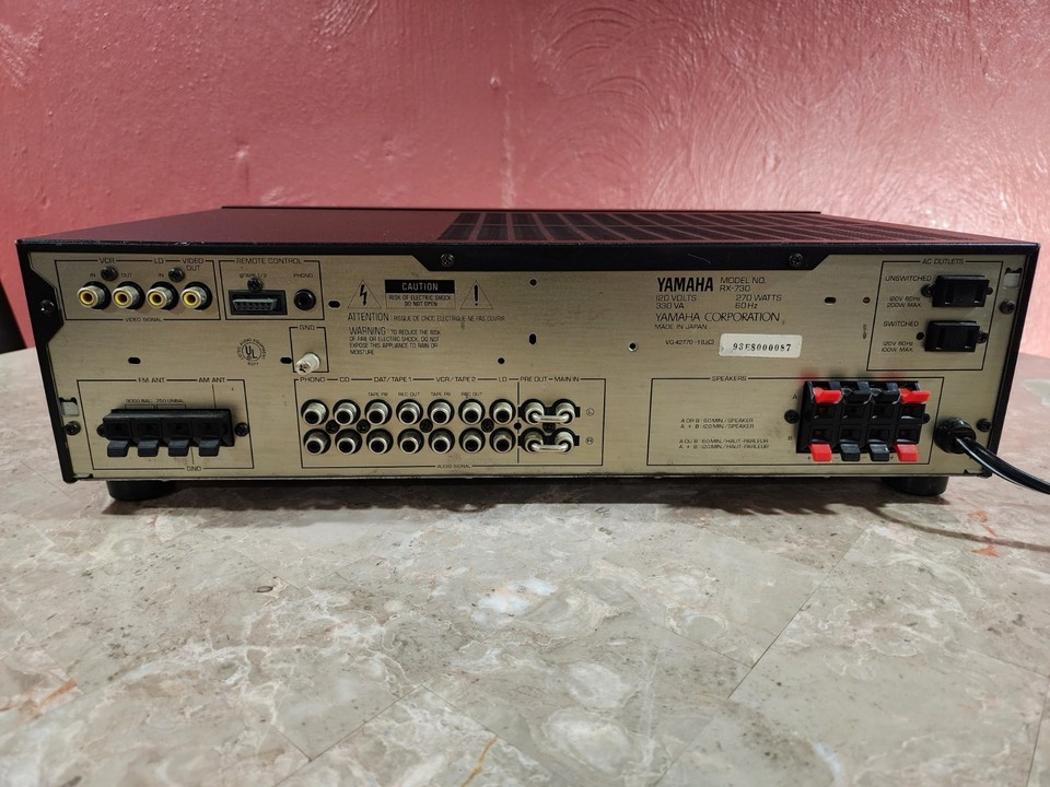 Yamaha RX-730 Stereo Receiver 16 Station Tuning Direct CD Switch tested ...