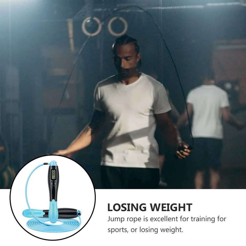 1pc Counting Jump Rope Exercise Counter Fitness Equipment Skipping Rope ...