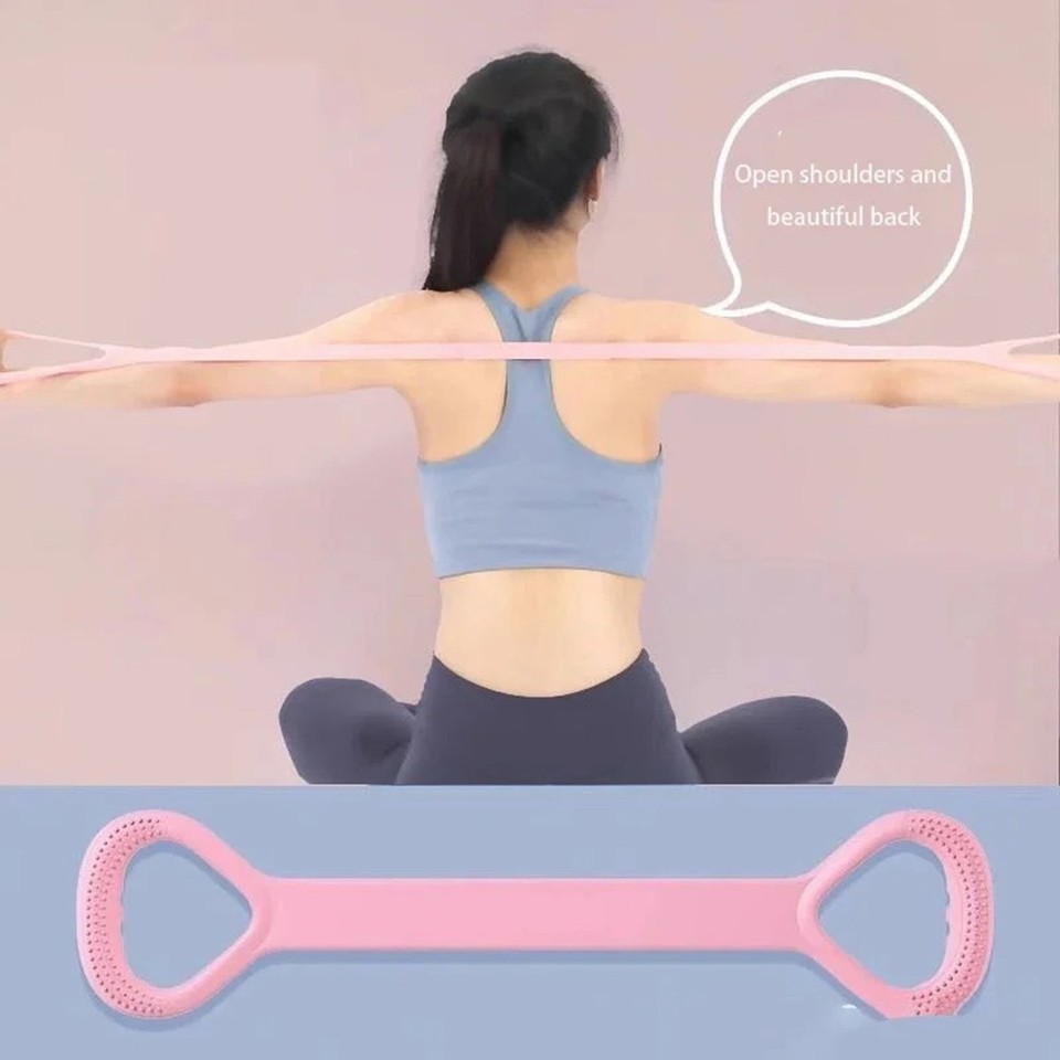 Portable Silicone Elastic Band with 8 Shaped Puller for Fitness and ...