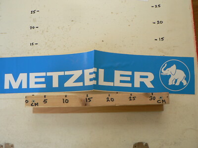 STICKER,DECAL METZELER LOGO BANDEN TYRES REIFEN LARGE 66 CM BLUE ...