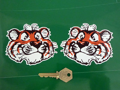 ESSO TIGERS HEAD Stickers 4" Pair Bike Scooter Triumph Tiger Lambretta ...