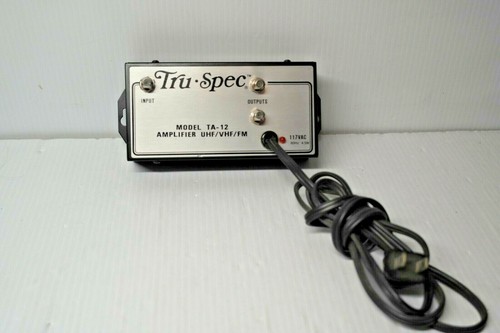 Tru-Spec TA-12 12db Amplifier UHF/VHF/FM 117VAC 60Hz 4.5w | eBay