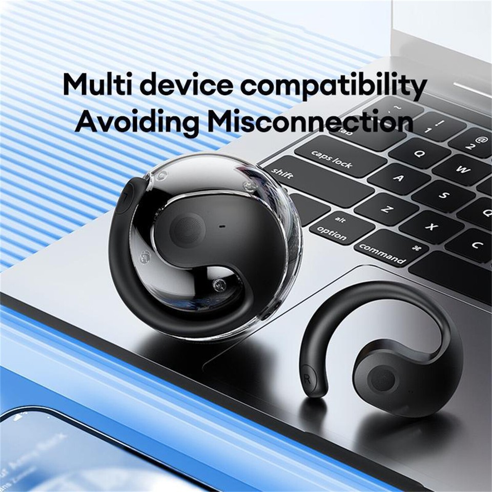 Bluetooth Open Ear Earphones Wireless Headsets Hanging Sports Earbuds ...