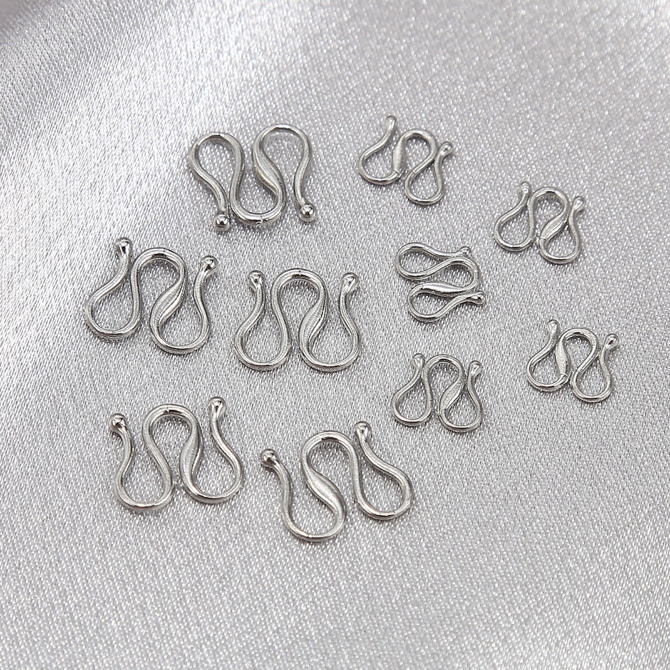 20Pcs Stainless Steel Buckle W/S-shape Jewelry Clasps for Bracelet ...