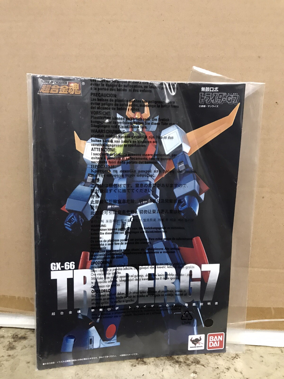 Bandai Soul of Chogokin gx-66 trider g7 Tryder g7 SOC super robots wars ...