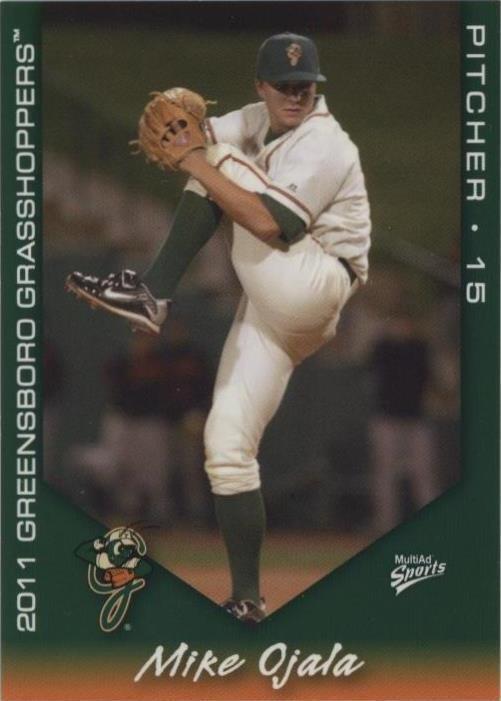 2011 Multiad Sports Greensboro Grasshoppers - Mike Ojala #10 (RC) for ...