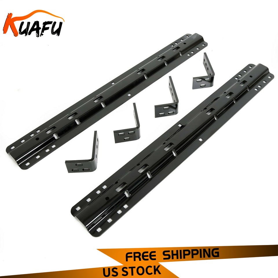 20K Fifth 5th Wheel Mounting Rail Kit Trailer Hitch Mount For Ford ...