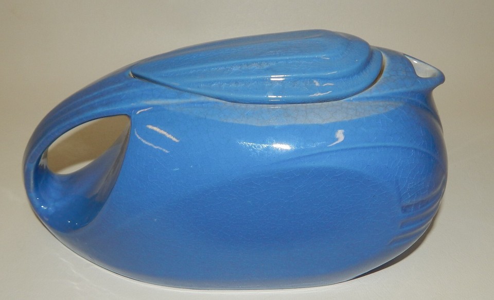 Art Deco Streamline NALCO / HALL Blue Porcelain Refrigerator Pitcher | eBay