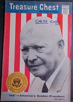 TREASURE CHEST VOL. 22 #5- NOVEMBER 3, 1966! EISENHOWER COVER! GD GEO ...