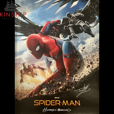 Tom Holland signed 27x40 Spider-Man Movie Poster Brothers Trust COA ...