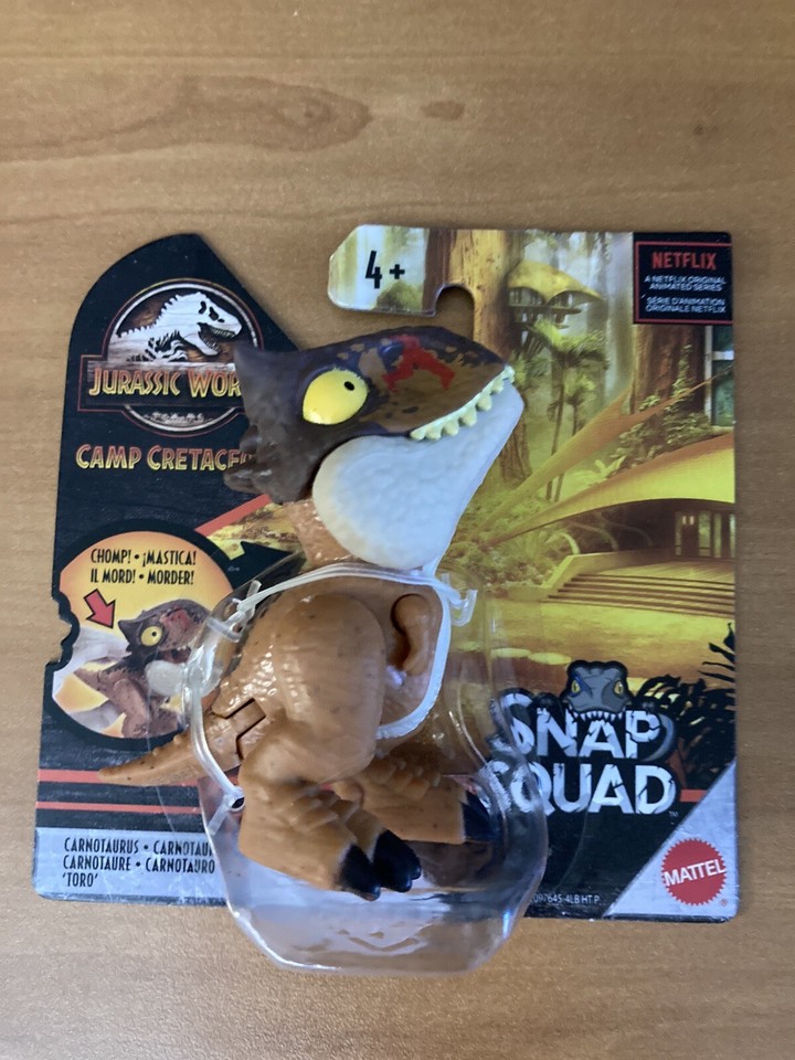 INDOMINUS REX Carnotaurus Toro Jurassic World SNAP SQUAD Cretaceous ...