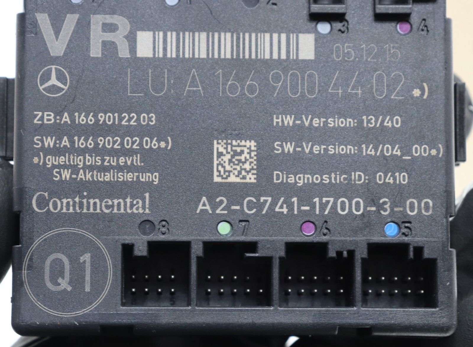 MERCEDES GLA250 X156 FRONT RIGHT DOOR COMPUTER CONTROL MODULE UNIT OEM ...