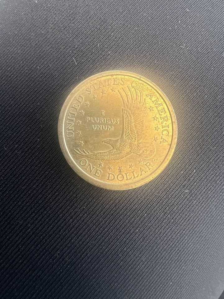2000 Sacagawea One Dollar Coin US Liberty Gold Color E Pluribus Unum | eBay