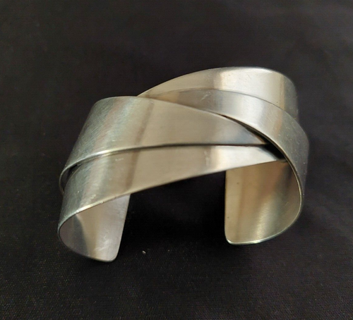 Vintage Otto Robert Bade ORB Mid-Century Modernist Sterling Silver Cuff ...