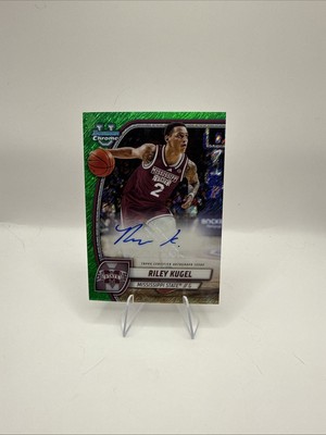 Riley Kugel 2024-25 Bowman Chrome University GREEN SHIMMER REFRACTOR ...