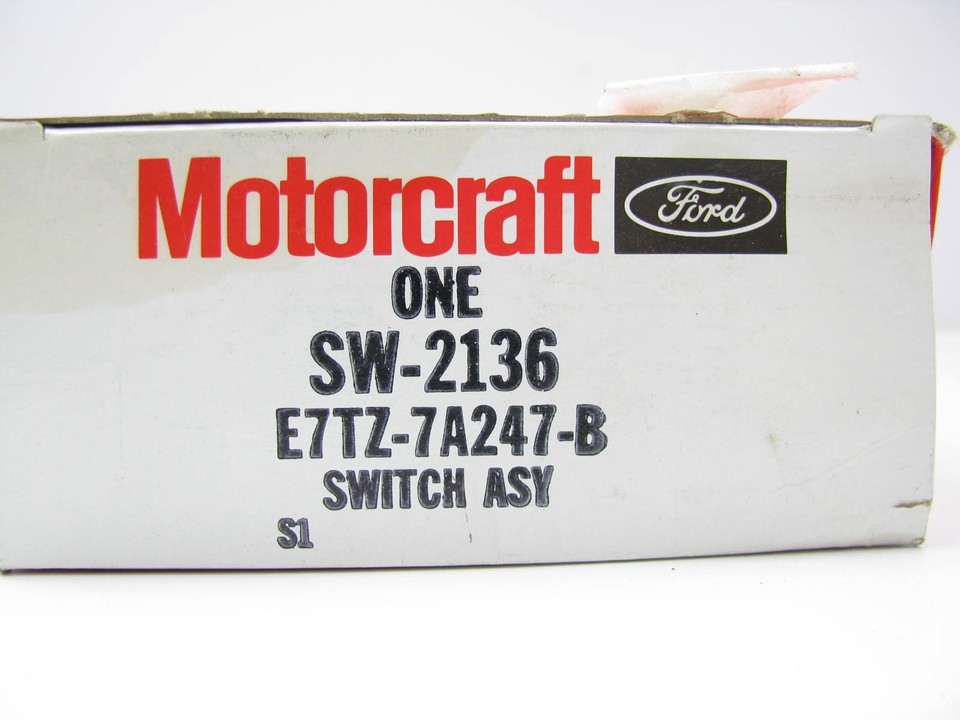 NEW GENUINE Motorcraft SW-2136 C6 Neutral Safety Switch OEM FORD E7TZ ...
