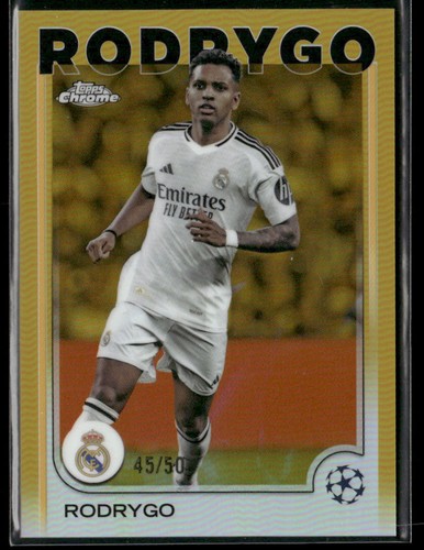 2023-24 Topps Chrome UEFA Rodrygo #48 Gold 45/50 | eBay