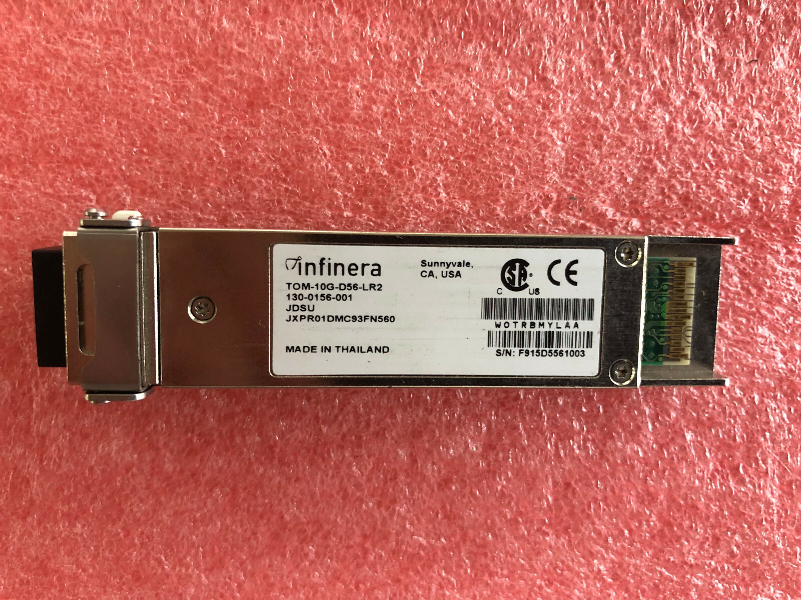 Infinera TOM-10G-D56-LR2 130-0156-001 XFP 10G DWDM 80km WOTRBMYLAA | eBay