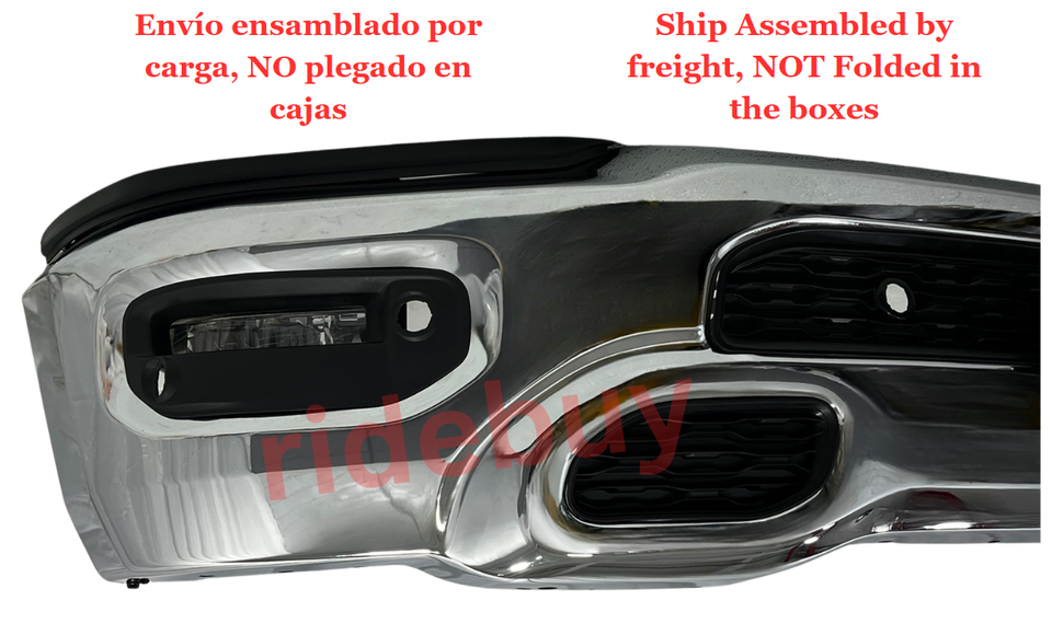 Fit 2019 - 2024 Ram 1500 Rebel Front Complete Bumper Assembly Chrome ...