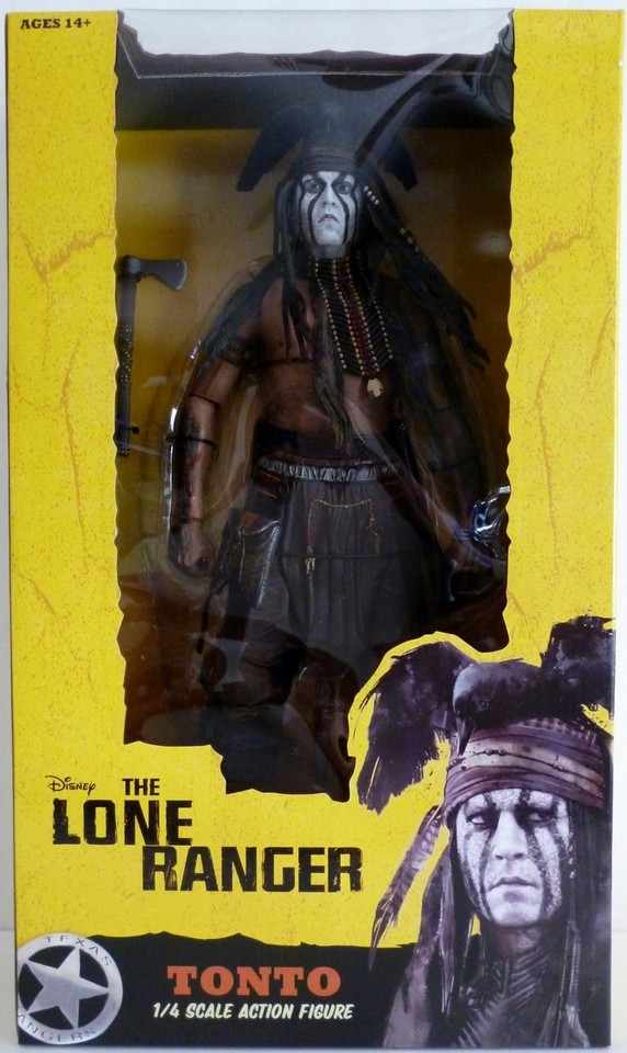 Johnny Depp Tonto 1/4 Scale action figure The Lone Ranger NECA Disney ...