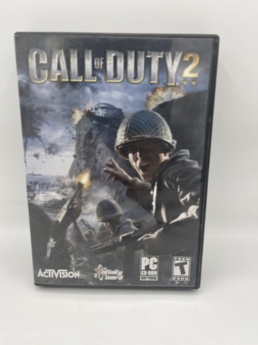 Call of Duty 2 PC CD-ROM 2005 Game 6 Disc Set good condition manual ...