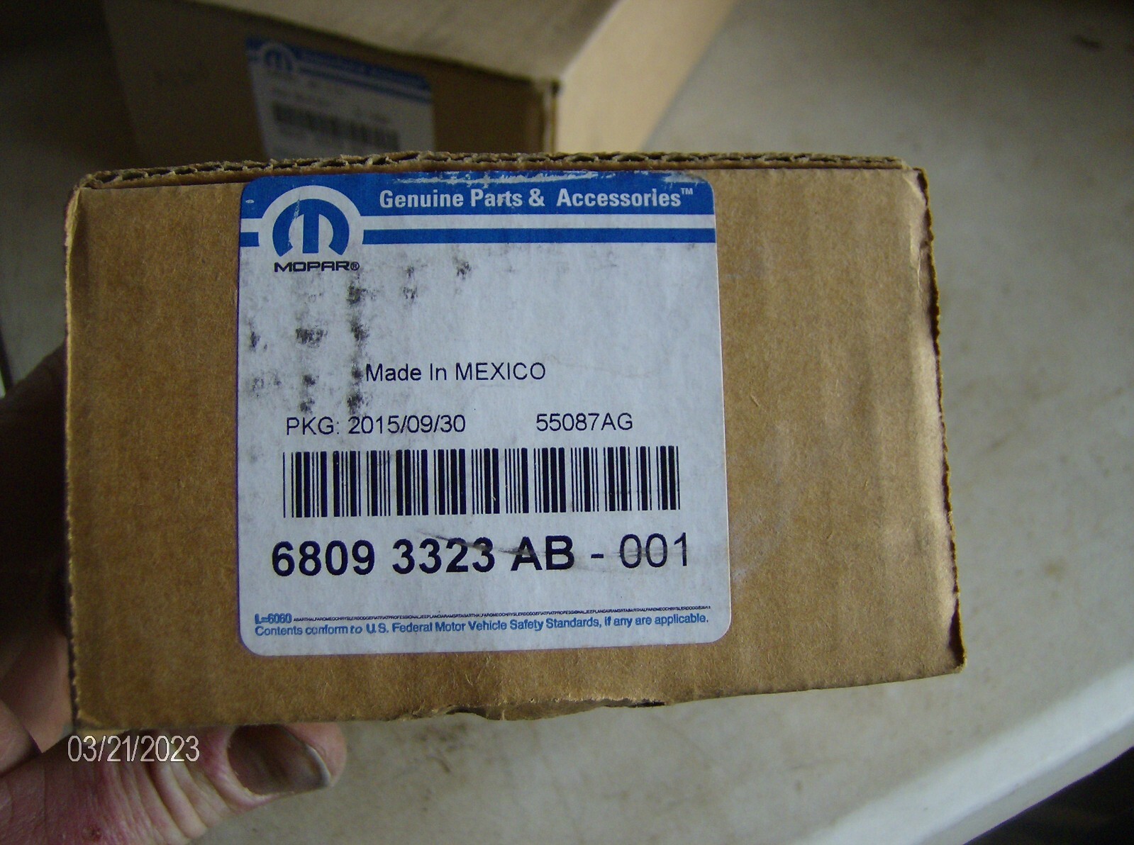 Disc Brake Pad Set-VIN: G Mopar 68093323AB for sale online | eBay