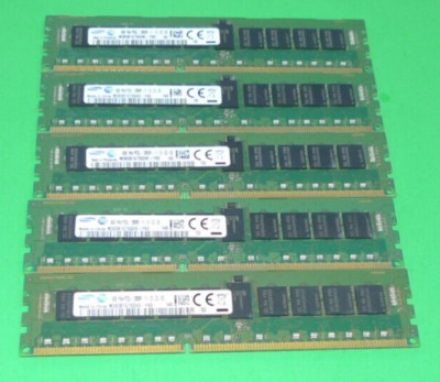 (LOT OF 5) Samsung 8GB PC3L-12800R DDR3-1600MHz 1Rx4 ECC Ram ...