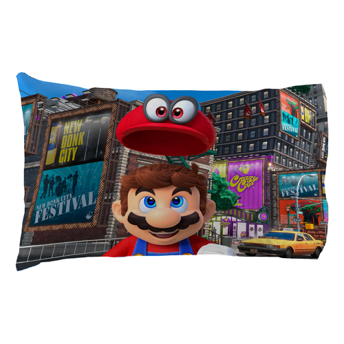 Nintendo Super Mario Caps Off Reversible Pillowcase NEW In Package | eBay