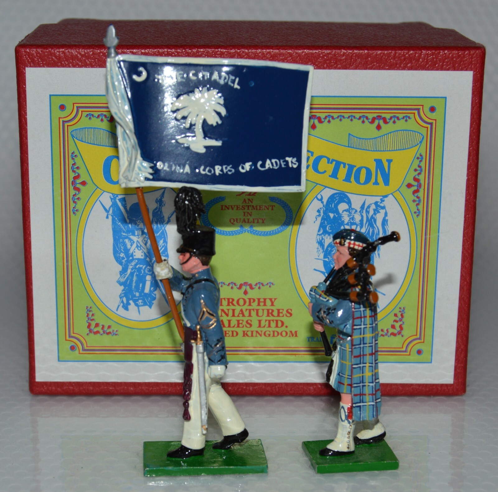 Trophy of Wales "Citadel Summerall Guards Flag Bearer & Piper" *AA ...