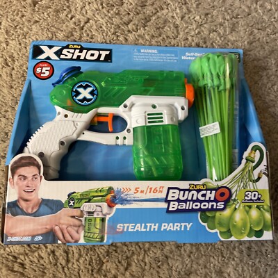 Zuru X Shot Water Gun With 30 Self-sealing Water Balloons. Free ...