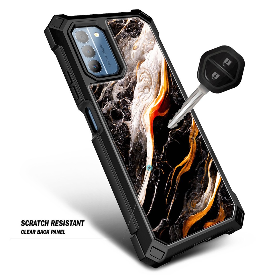 For Nokia G100/C300 Case Full Body Armor Phone Cover + Built-In Screen ...